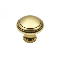 China Classical Round Brass Cupboard Knobs Furniture Brass Handles for sale