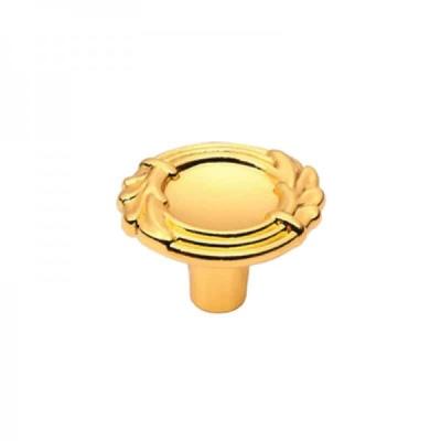 China GP Ternary Gold Color Zinc Alloy Round Door Handles Decorative for sale
