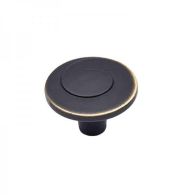 China Solid Feel Round Door Handles Zinc Alloy Drawer Handles Knobs for sale