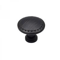 China BAC Ancient Black Cabinet Knobs Zinc Alloy Round Pull Hands for sale