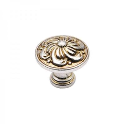 China Decoration Zinc Alloy Round Brass Drawer Knobs Pull Hands for sale