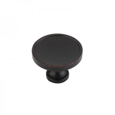 China BAC Ancient Black Brass Door Knobs For Cupboard Cabinet Drawer for sale