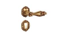 China Classical MPOV Pearl Brass Door Lock Handles ISO Certificate for sale