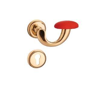 China Mushroom Shaped Classic Brass Door Handles /  Brass Door Levers CP Chrome for sale