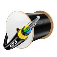 China G652D Fiber Optic Overhead Cable 12 24 48 96 Core ADSS Self Supporting Aerial Cable for sale