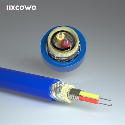 China LSZH TPU Flexible Spiral Steel Armored Fiber Optical Cable For Dustproof Function for sale