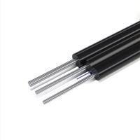 China HXCOWO FTTH Outdoor GJYXCH 1 2 4 Core G657A1 Steel Wire Or FRP Black Fiber Optic Drop Cable for sale