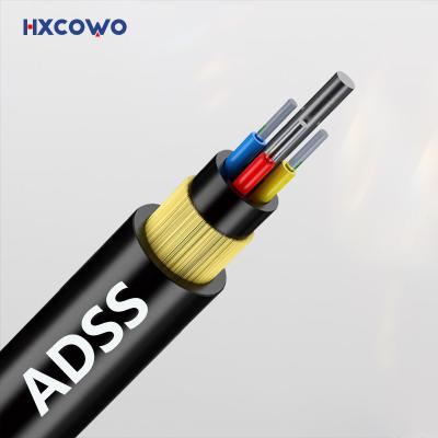 China ADSS 80m 100m 120m 200m Span Aerial Fiber Cable G652D G657A1 G657A2 for sale