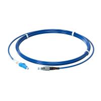 China PVC Armored Fiber Optic Patch Cord LC/UPC-FC/UPC Connector Single Mode Simplex 3.0 1M-10M for sale