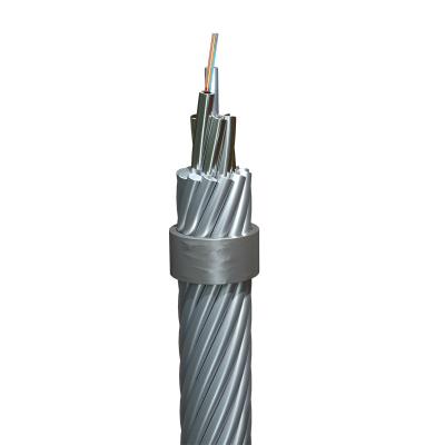 China HXCOWO Composite Fiber Optic Cable 2-288Core OPGW Outdoor Aerial Ground Wire for sale