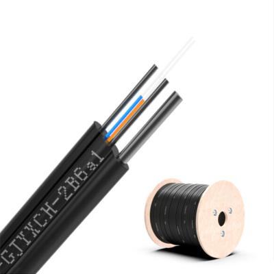 China Number of Conductors ≥ 10 FTTH 2 Core Fiber Optic Drop Cable 1km GJYXCH with Custom Length for sale