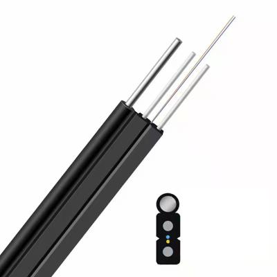 China 1F Customized Color Figure 8 Self-supporting Bow-type GJYXCH FTTH Flat Drop Outdoor Fiber Optic Cable for sale