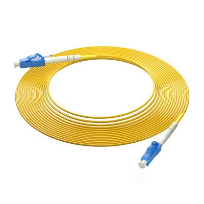 China Customized Lengths LC-LC APC/UPC Single Mode Simplex Armored Fiber Optic Cable Patch for sale