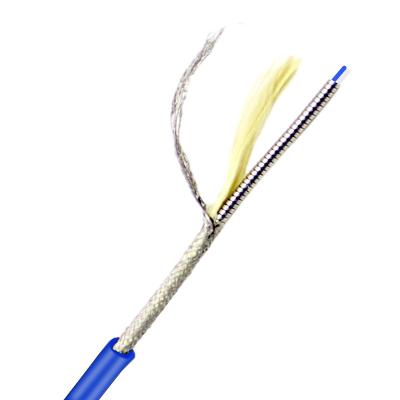 China GJFJKV SM / MM Armored Optical Fiber PVC Jacket Fibre Optic Cable Armoured for sale
