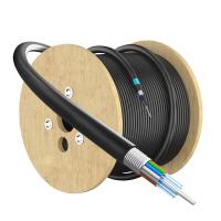 China 2-288 Core GYTA Outdoor Duct Coaxial Direct Burial Fiber Optic Cable for SM MM Communication Black PE Jacket for sale