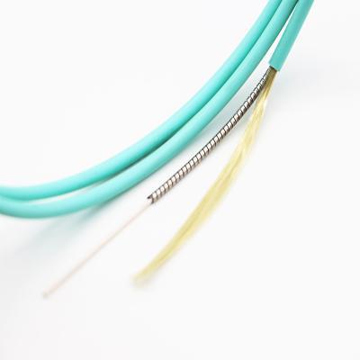 China Custom Length Indoor Spiral Steel Armoured Tactical Field Fiber Optical Cable for High Speed Data Transmission for sale