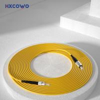 China HXCOWO Single Mode 9/125 OS2 FC To ST Simplex OFNR 2.0mm Armored Fiber Optic Cable Patch for sale