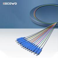 China HXCOWO 12 Core Bundle SC Pigtail G657A1 A2 1 Meter Customized Length Fiber Optic Pigtail for sale