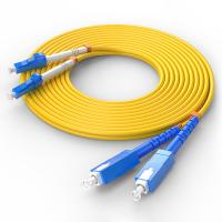 China FTTH FTTxFTTB Network LC-SC Multimode Duplex Fiber Optic Cable with Customized Colors for sale