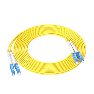 China Ordinary Fiber Cable Patch 3m LC-LC 2core 3.0mm by HXCOWO Wavelength 850nm/1310nm/1550nm for sale