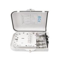 China Black White OEM Fiber Optic Distribution Box FTTX 8 Core With 1 8 PLC Splitter for sale