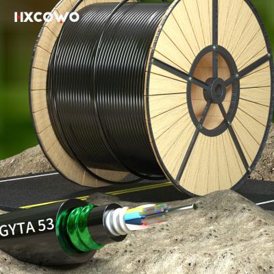 China G652D/G657A1/G657A2 Fiber Optic Cable GYTA53 6-288 Core for Telecom Comunication for sale