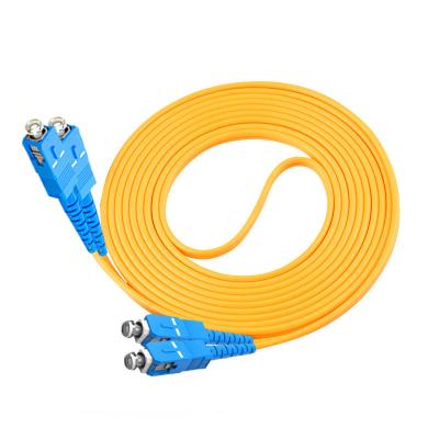 China SC/UPC-SC/UPC Duplex Multimode OM3 Jumper Cable Fiber Optic Patch Cord for Networking for sale