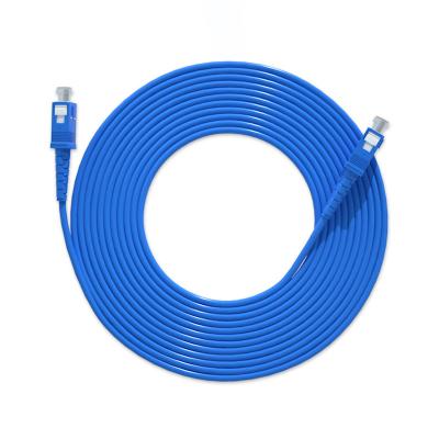 China HXCOWO Single Mode Simplex SC UPC Fiber Jumper Spiral Armored Fiber Optic Cable Patch for sale