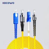 China HXCOWO SC LC FC ST MTRJ APC/UPC Connectors Indoor Armored Fiber Optical Patch Cord 1 for sale