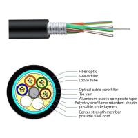 China Outdoor Armored Fiber Optic Cable with Corrugated Steel Tape Armor Custom Length and Numerical Aperture 0.200±0.015NA for sale