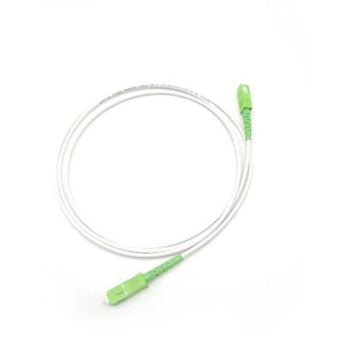 China White Fiber Optic Patch Cord LSZH SC/APC To SC/APC SM 9/125 Low Insertion Loss for sale