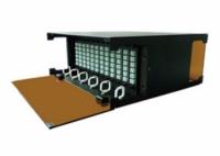 China MTP MPO Chassis 4U Fiber Patch Panel MPO Fiber Cassette Black for sale
