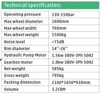 China Heavy Duty Truck Tire Changer Truck Tire Changing Machine for sale