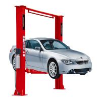 China Two Post Hydraulic Car Lifting Machine With Clear Floor Manual Lock for sale