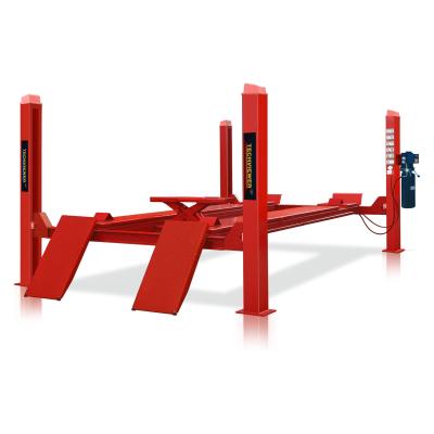 China Hydraulic 4T Four Post Car Lifting Machine 4 Post Car Lift For Wheel Alignment for sale