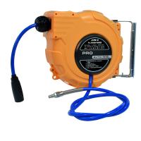 China Pneumatic PU MESH extension retractable spring automatic air hose reel with beautiful color for sale