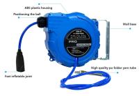 China Pneumatic PU MESH extension retractable spring automatic air hose reel with beautiful color for sale