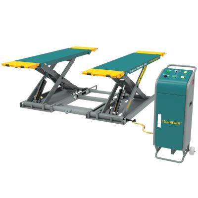 China Movable Low Scissor Lift Car Hoist Mid Rise Scissor Lift for sale