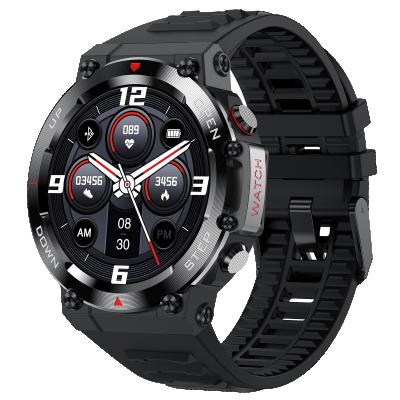 China Support OEM & ODM | AK45 Rugged Outdoor Tactical Smart Watch with BT5.1 Bluetooth Call, IP67 Waterproof and 400mAh Battery for sale