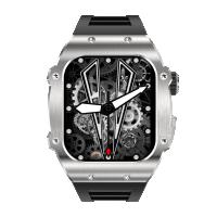 China Support OEM & ODM | Retro Square Mechanical Dial Smart Watch with BT5.1 Bluetooth Call IP67 Waterproof and 1.91-inch IPS Touch Screen for sale