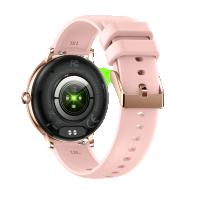 China Support OEM & ODM | Slim Metal Mesh Ladies Fitness Watch with AMOLED Clear Round Screen, BT5.2 Hands-Free Call, and IP68 Waterproof for sale