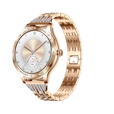 China Support OEM & ODM | Diamond Inlaid Ladies Smart Watch with IP67 Waterproof BT5.1 Bluetooth Calls and 1.27-inch IPS Round Screen for sale