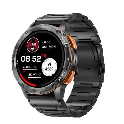 China Support OEM & ODM | Rugged Outdoor AMOLED Tactical Smart Watch with IP67 Waterproof, 400mAh Battery, and BT5.2 Bluetooth for sale