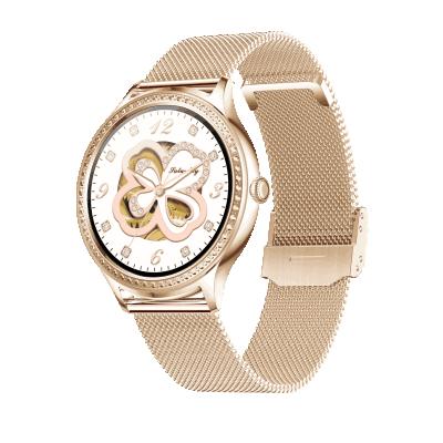 China Support OEM & ODM | Diamond-studded Ladies Smart Watch AK35 with IP68 Waterproof 1.32-inch IPS Display and 24/7 Health Monitoring for sale
