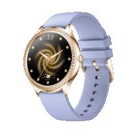 China Support OEM & ODM | Diamond-studded Ladies Smart Watch AK35 with IP68 Waterproof 1.32-inch IPS Display and 24/7 Health Monitoring for sale