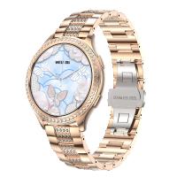 China Support OEM & ODM | Luxury Diamond Ladies Smart Watch with BT5.1 Bluetooth Call IP67 Waterproof and 1.32-inch IPS Display for sale