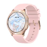 China Support OEM & ODM | Luxury Diamond Ladies Smart Watch with BT5.1 Bluetooth Call IP67 Waterproof and 1.32-inch IPS Display for sale