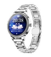 China Support OEM & ODM | AK38 Elegant Milanese Ladies Smart Watch with 1.09-inch IPS Touch Screen, 24/7 Health Monitoring, and IP68 Waterproof for sale