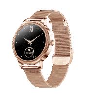 China Support OEM & ODM | AK38 Elegant Milanese Ladies Smart Watch with 1.09-inch IPS Touch Screen, 24/7 Health Monitoring, and IP68 Waterproof for sale
