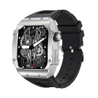 China Support OEM & ODM | Retro Square Mechanical Dial Smart Watch with BT5.1 Bluetooth Call IP67 Waterproof and 1.91-inch IPS Touch Screen for sale